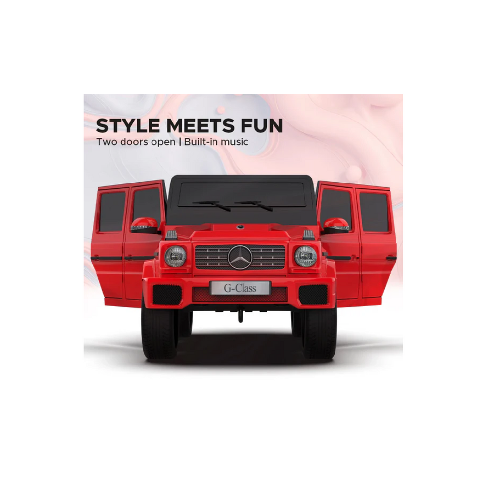 EMotorad Formula Fun Mercedes Benz G-Wagon Ride-On Car, Red – Rainbow Toys