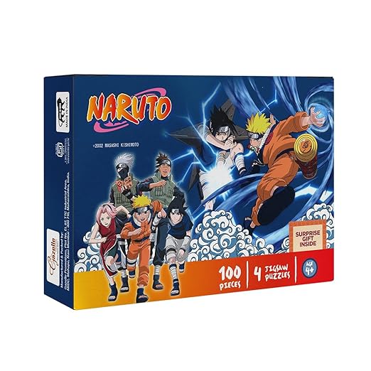Topps 4in1 Naruto Jigsaw Puzzles (100 pieces) – Rainbow Toys