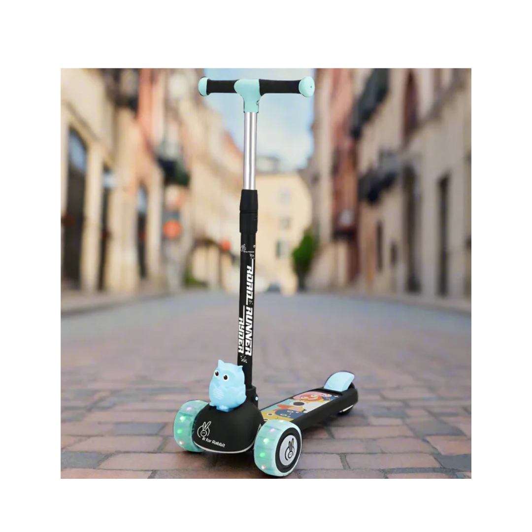 R For Rabbit Road Runner Ryder Scooter For Kids With PU LED Wheels Bla ...