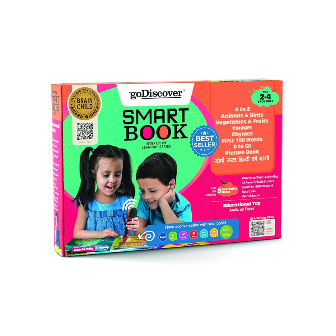 Godiscover SmartBook Interactive Learning Books for 2 to 4 Year Kids O ...