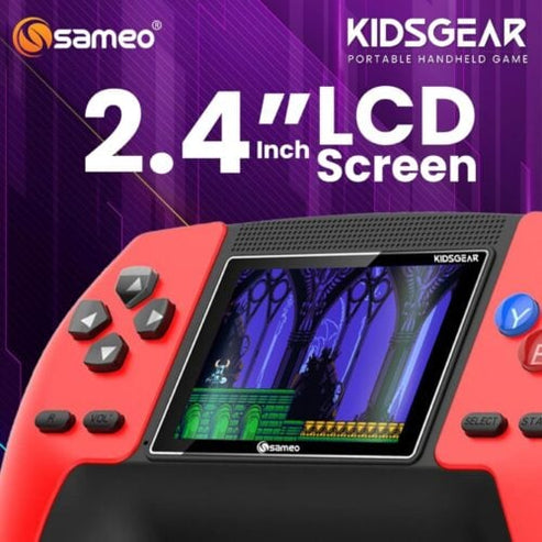 Sameo Kids gear Controller Shaped Handheld Console Built-in 520 Retro ...