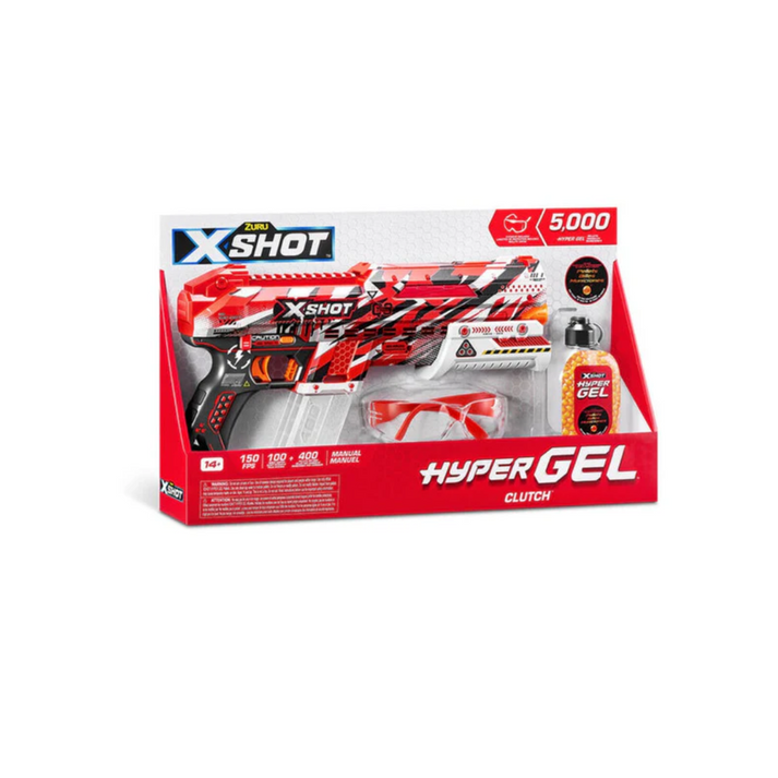 Zuru X-Shot Hyper Gel Clutch Blaster (5,000 Hyper Gel Pellets ...